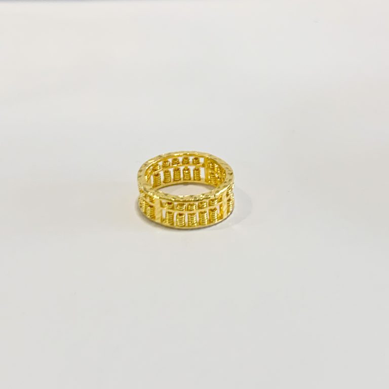 916 Gold Abacus Ring – Kampung Malayu Goldsmith