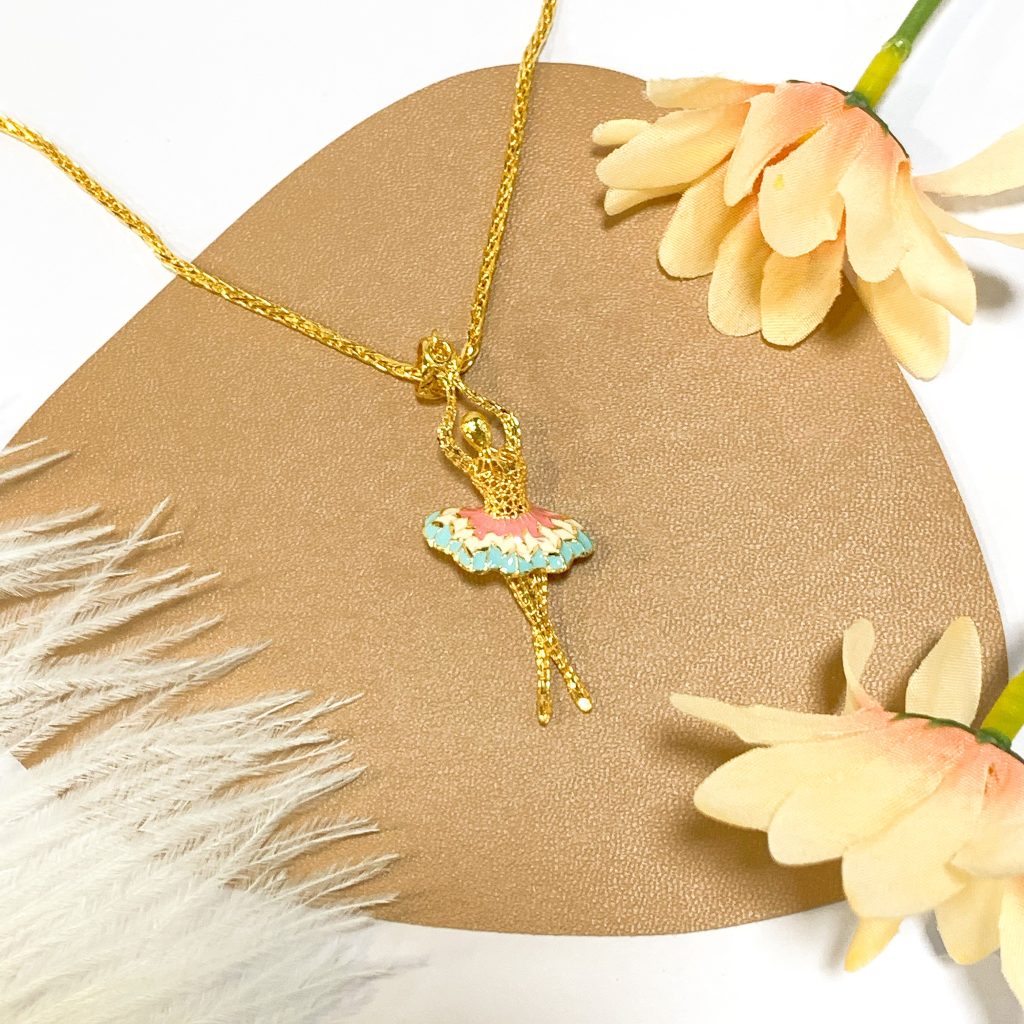 916 Gold Ballerina Pendant – Kampung Malayu Goldsmith