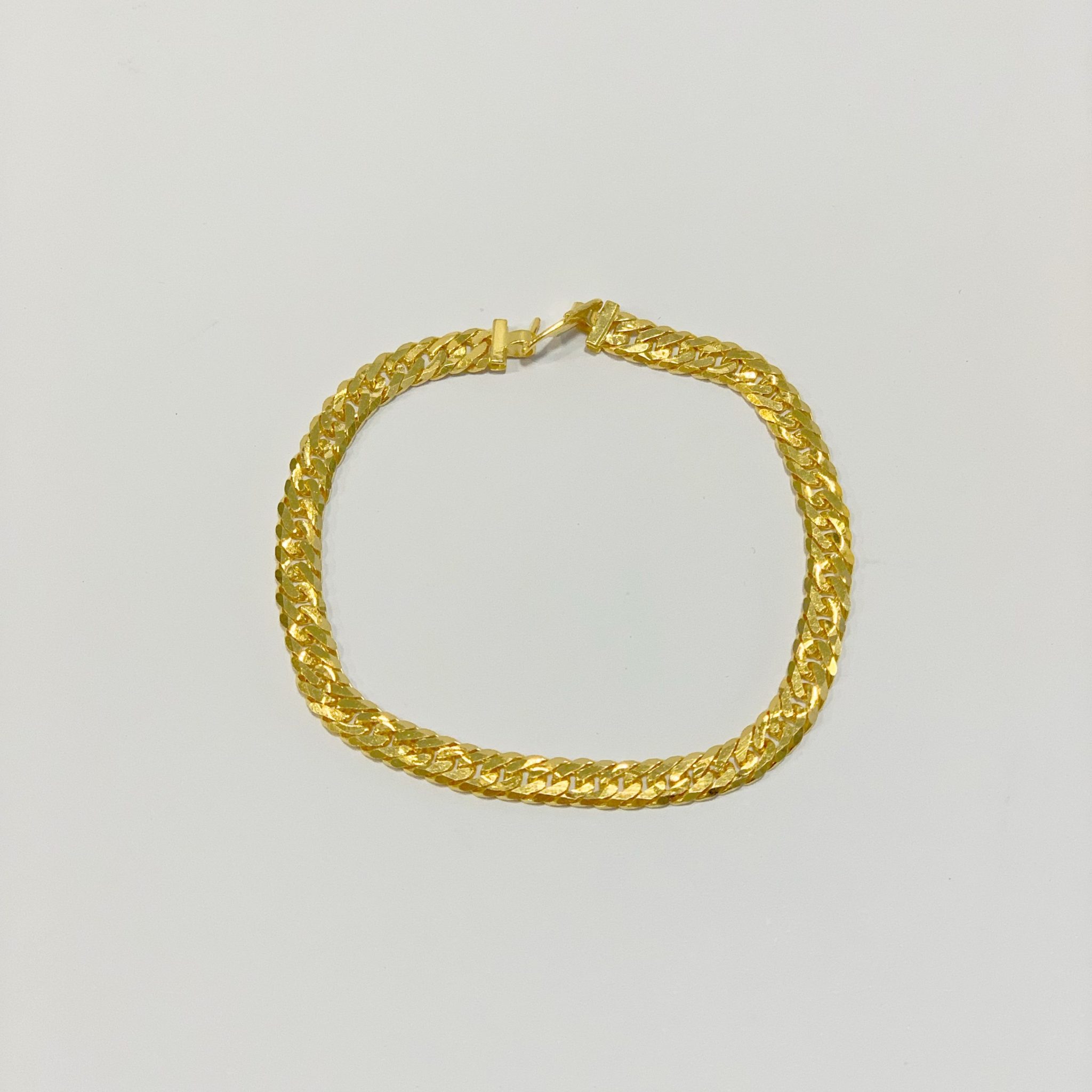 Gold Diamond Cut Lipan Bracelet – Kampung Malayu Goldsmith